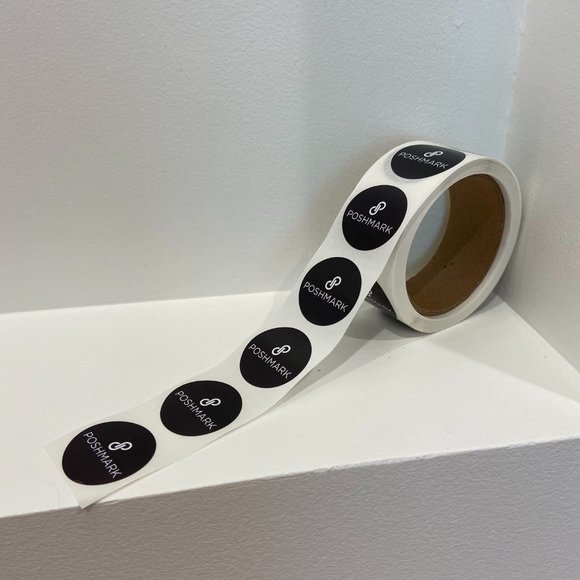 Poshmark | Office | Wafer Stickers Black Logo | Poshmark